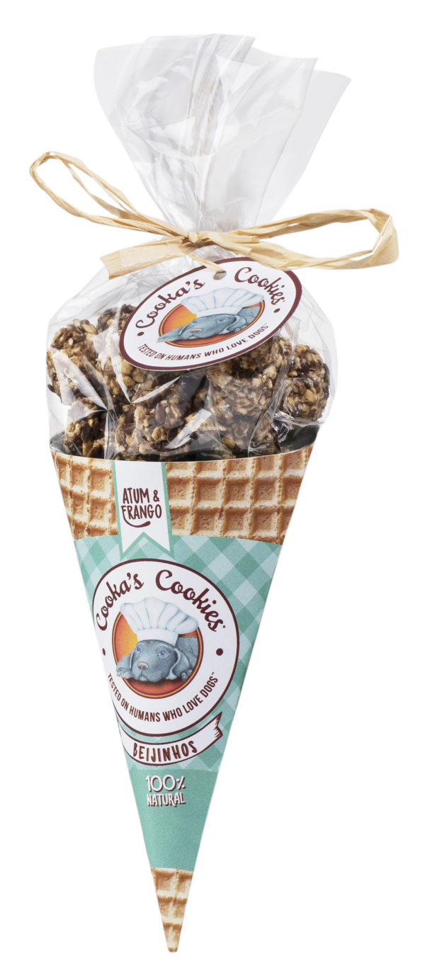 Tuna & Chicken Beijinhos - Crunchy snacks for dogs by Cooka's Cookies