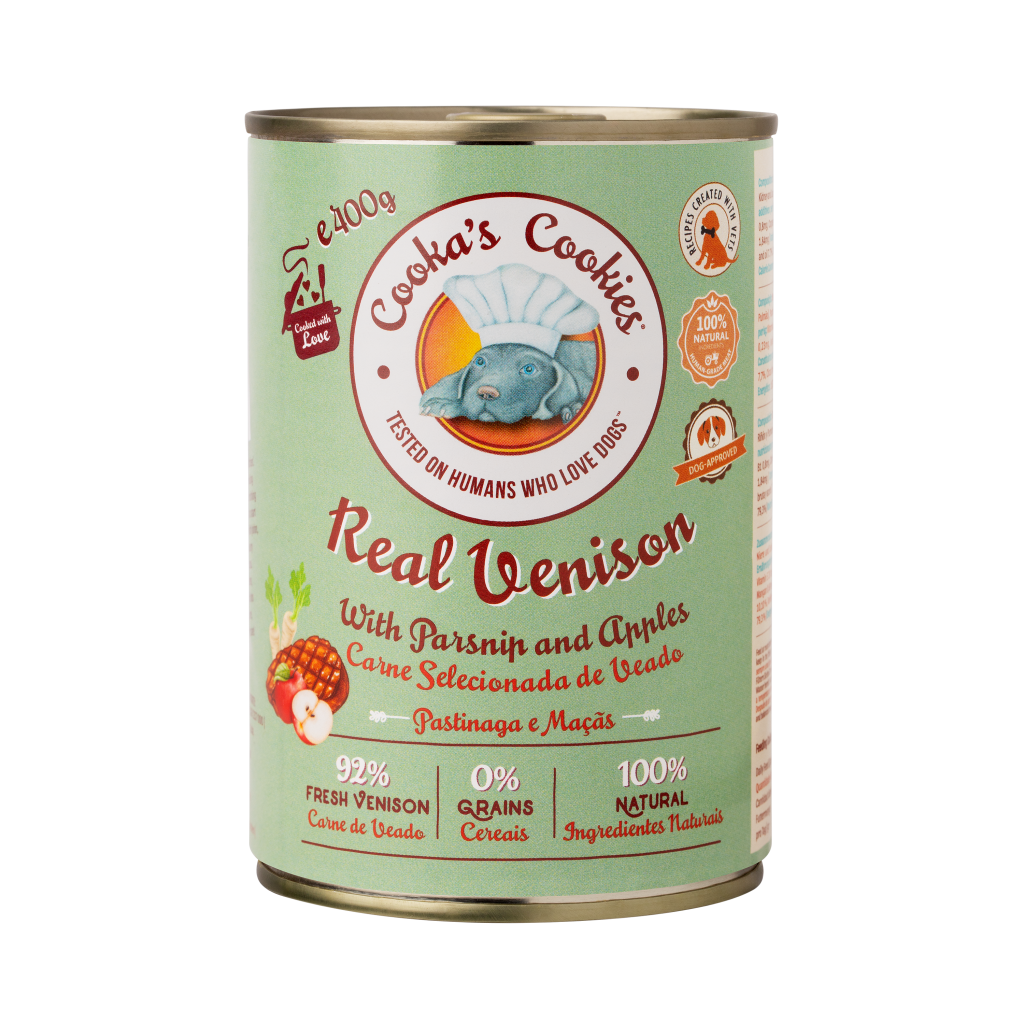Real Venison - Healthy Venison Pâté for happy dogs Cooka's Cookies