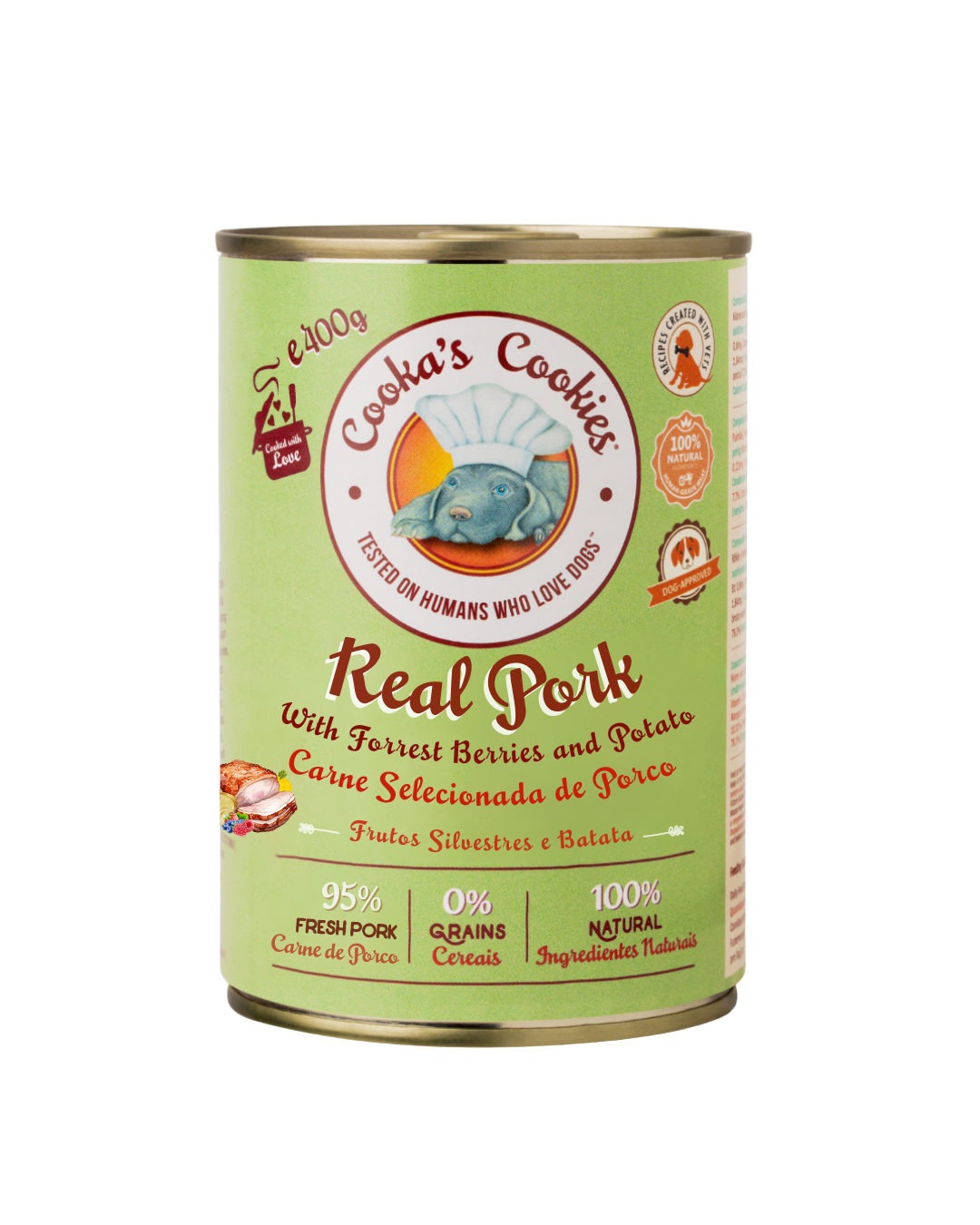 Real Pork- Healthy Duck Pâté for happy dogs Cooka's Cookies